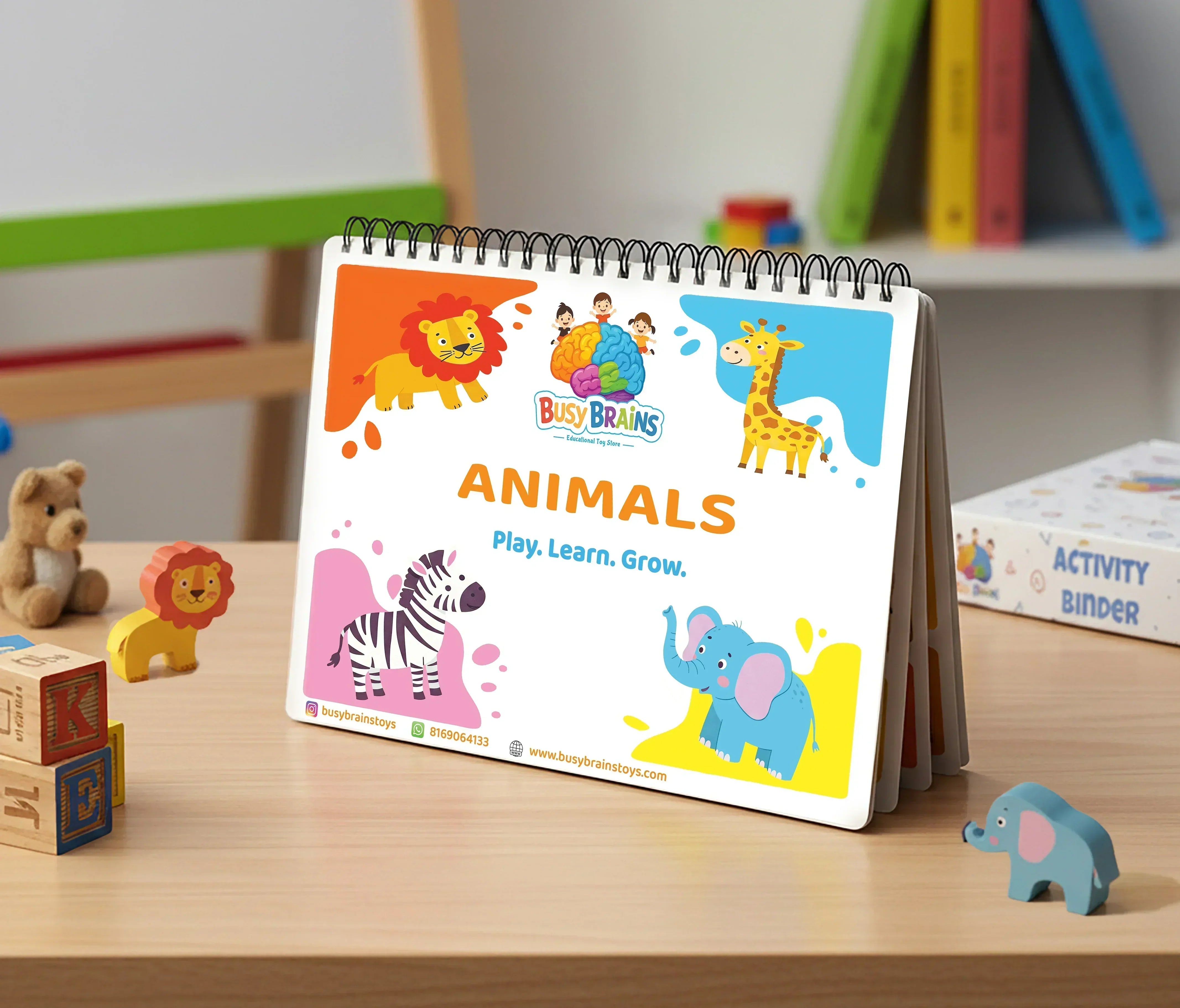 🐾Montessori Animals Activity Binder & Busy Book | Busy Brains